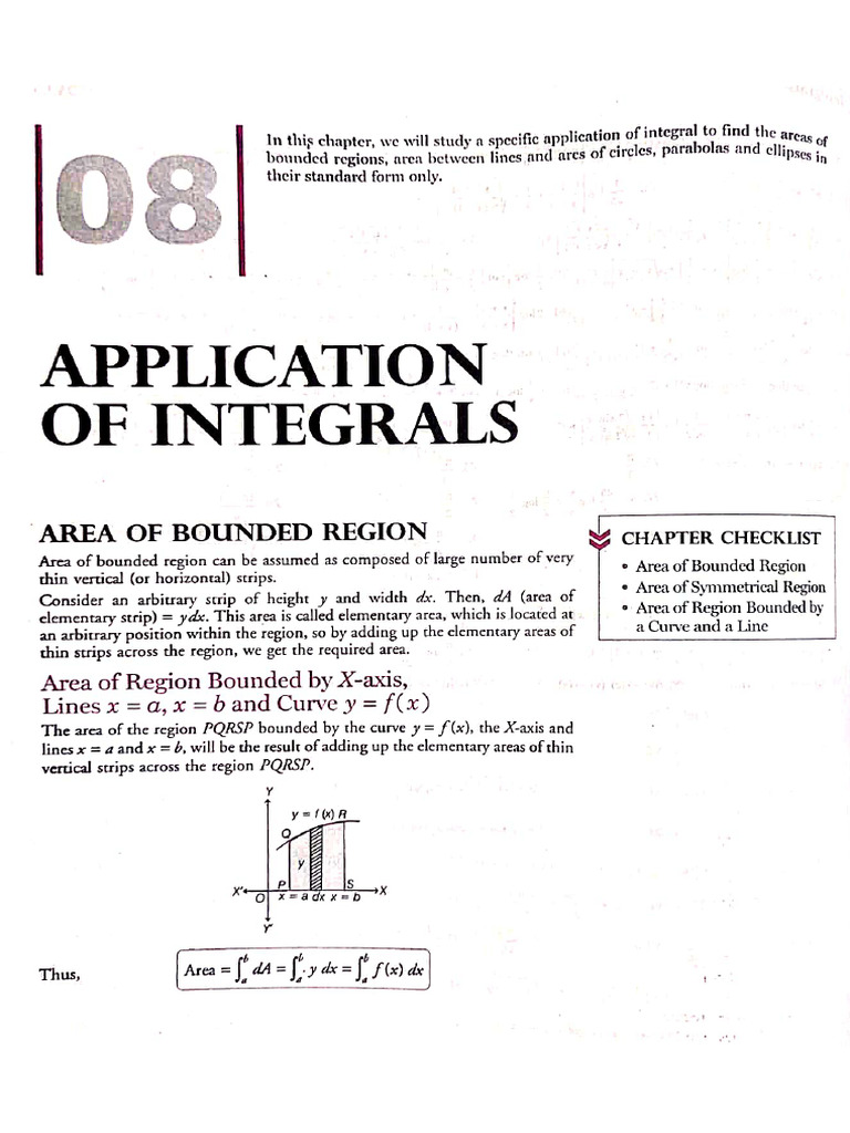 8. Application of Integrals | PDF