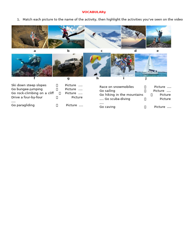 Survival Stories Voc Doc 1 | PDF