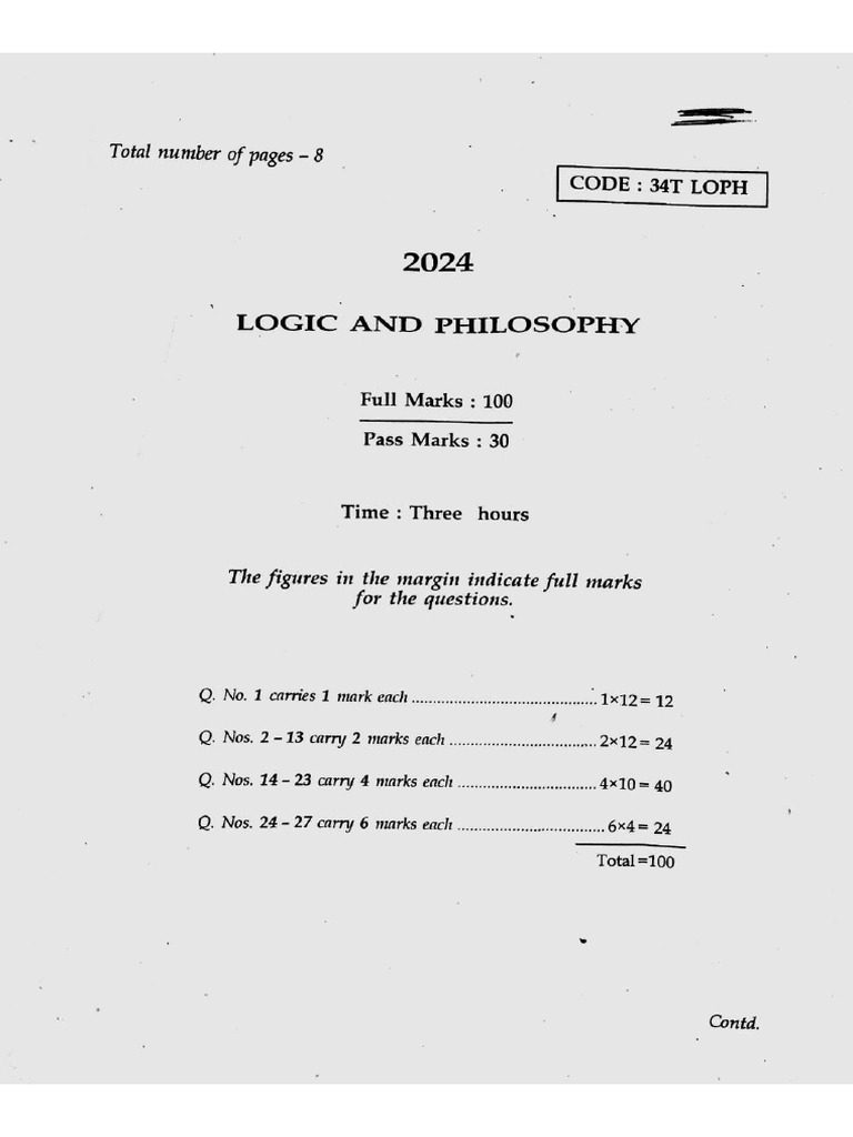 Logic and Philosophy Compressed | PDF