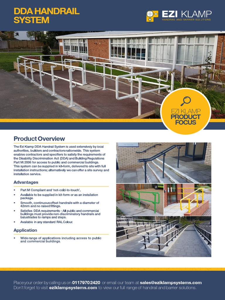EZI KLAMP Handrail System Overview | PDF