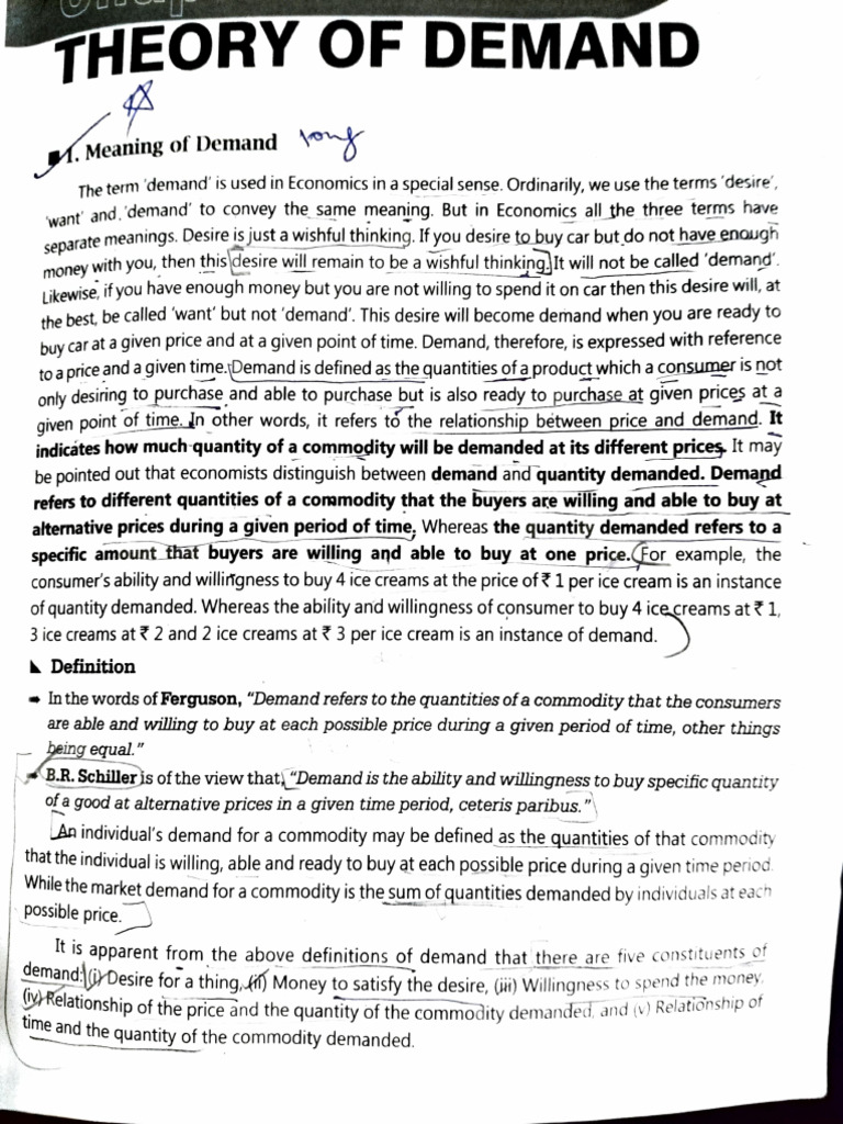 Understanding Demand in Economics | PDF | Demand | Consumer Behaviour