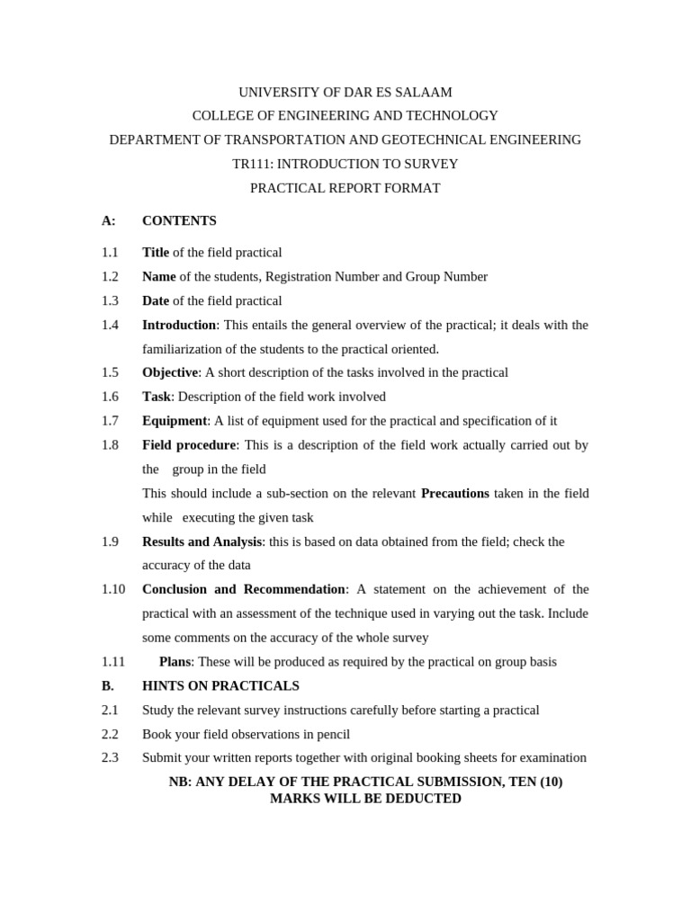 Practical Reports | PDF