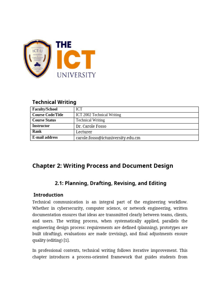 Chapter 2 Writing Process and Document Design IT 251124 143414 | PDF ...