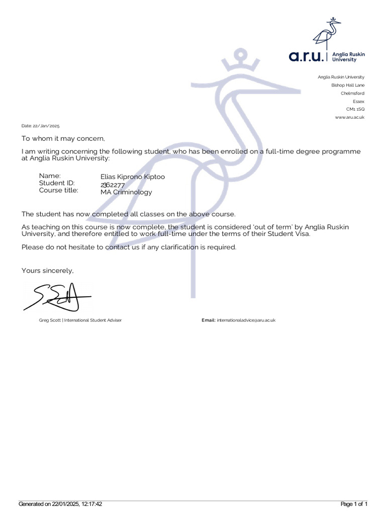 Classes Complete Letter (1) | PDF