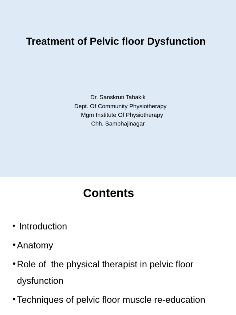 pelvic floor dysfunction (1) | PDF | Urinary Incontinence | Pelvis