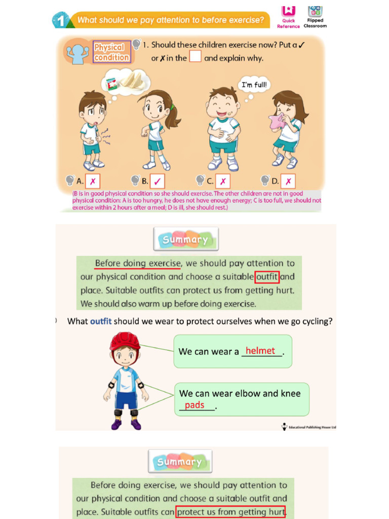 P.2 BK 1 Ch.4 Exercise Safely | PDF