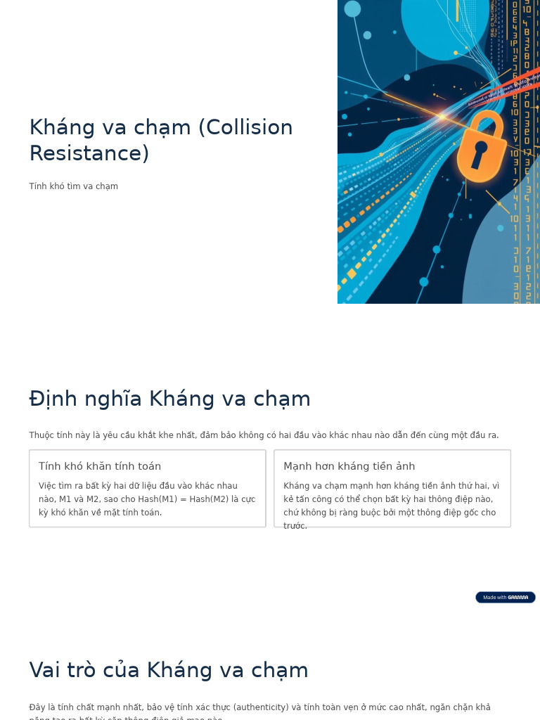 Khang Va Cham Collision Resistance | PDF