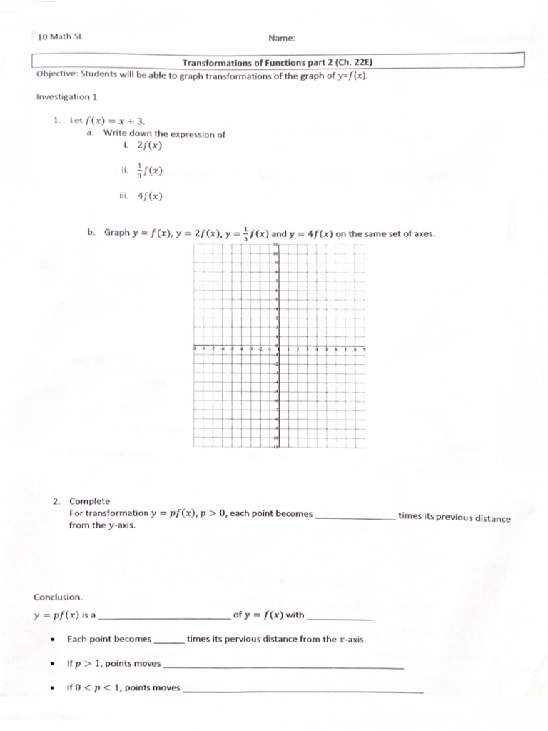 Transformation & Quadratic | PDF