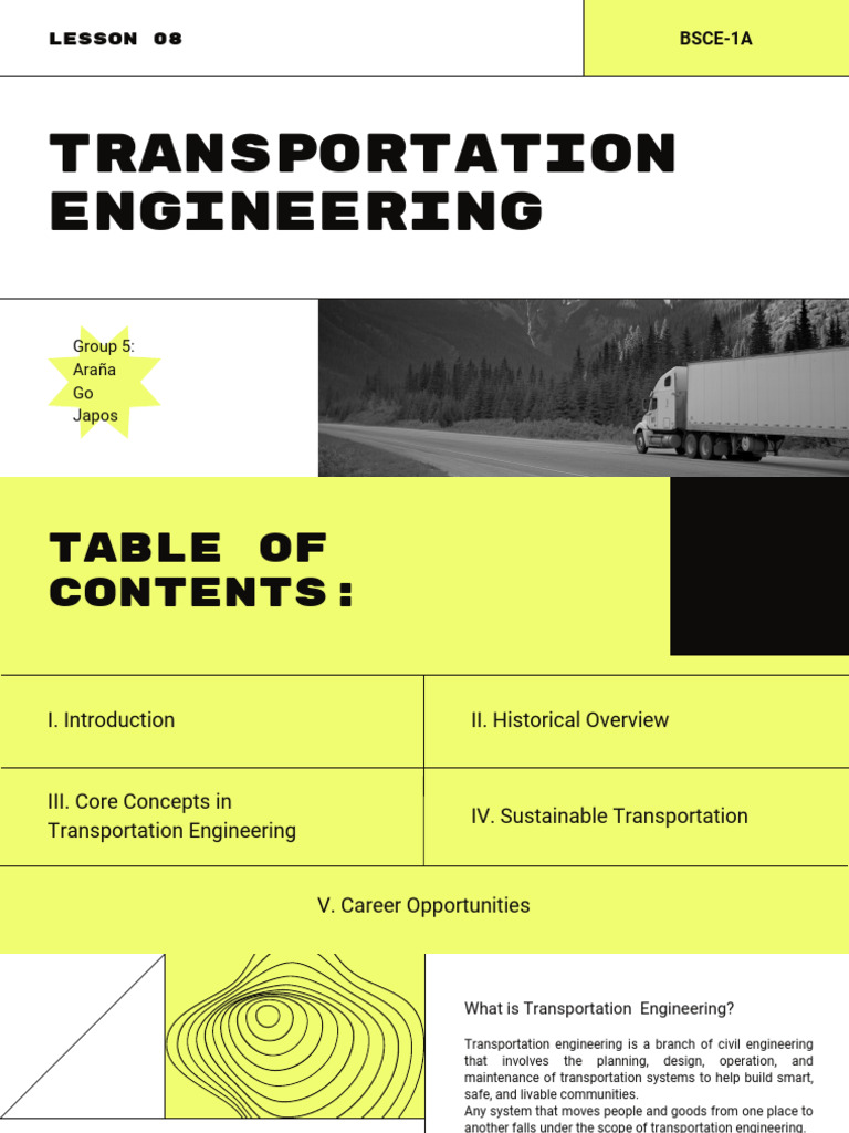 Overview of Transportation Engineering | PDF | Transport | Sustainable ...