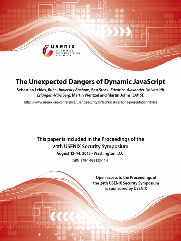 Dynamic JavaScript Security Risks | PDF | World Wide Web | Internet & Web