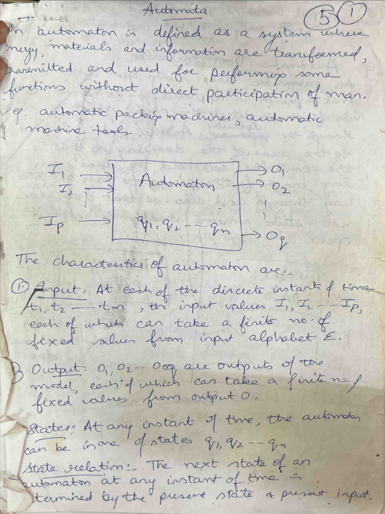TOC NOTES for DFA Design, Minimisation, Conversion | PDF