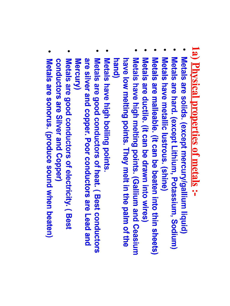 10 Metals and Non Metals | PDF
