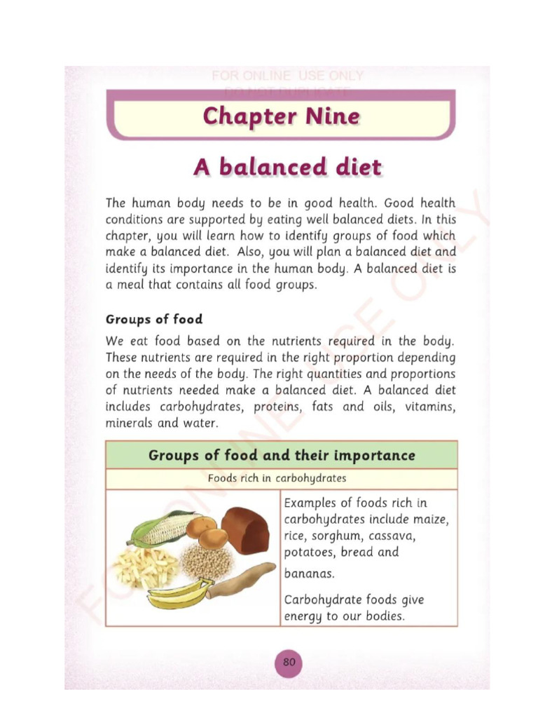 A Balanced Diet-1 | PDF