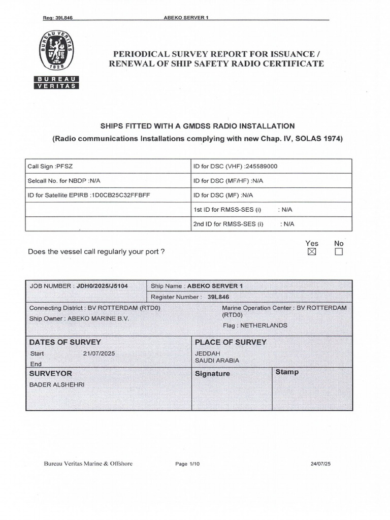 Abeko Server 1 Reports and Certficates | PDF
