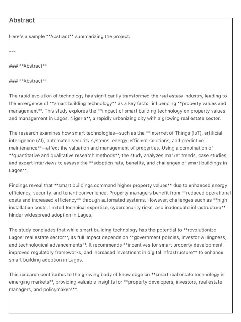 Smart Building Impact Project 4 | PDF | Internet Of Things | Real ...