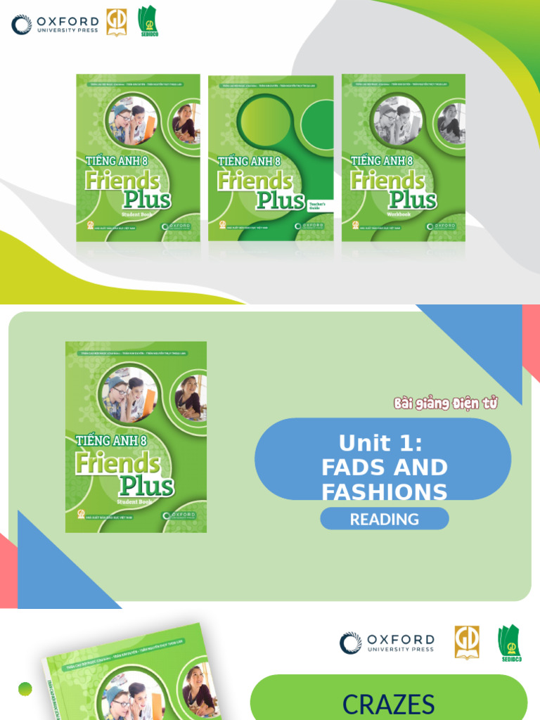 Tieng Anh Friends Plus 8 - Unit 1 Lesson 2 | PDF