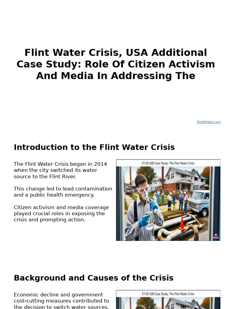 Flint Water Crisis: Activism & Media Impact | PDF | Flint Water Crisis ...