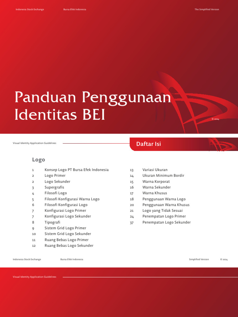 Panduan Identitas Visual BEI 2024 | PDF