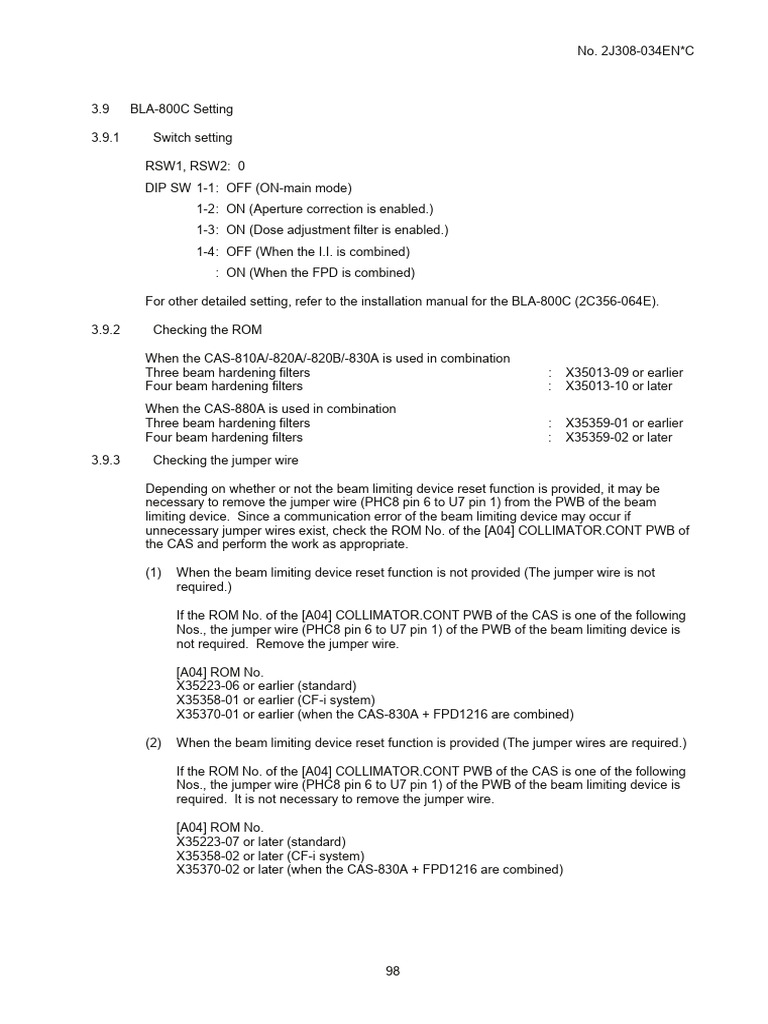 BLA 800C Settings | PDF | Computer Engineering | Computing