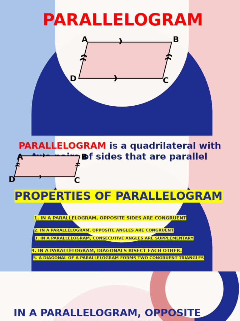 2. Properties of Parallelogram Angles and Sides | PDF | Elementary ...