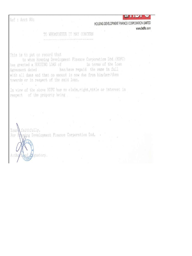Noc Format | PDF