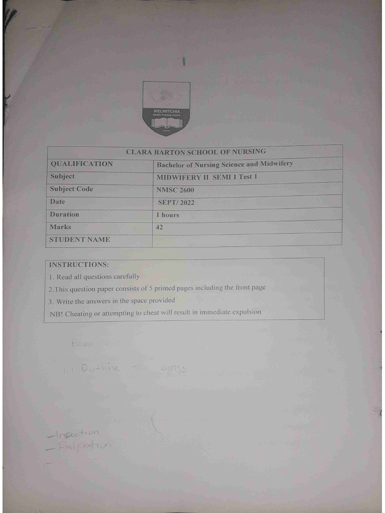 Midwifery 2 Test | PDF