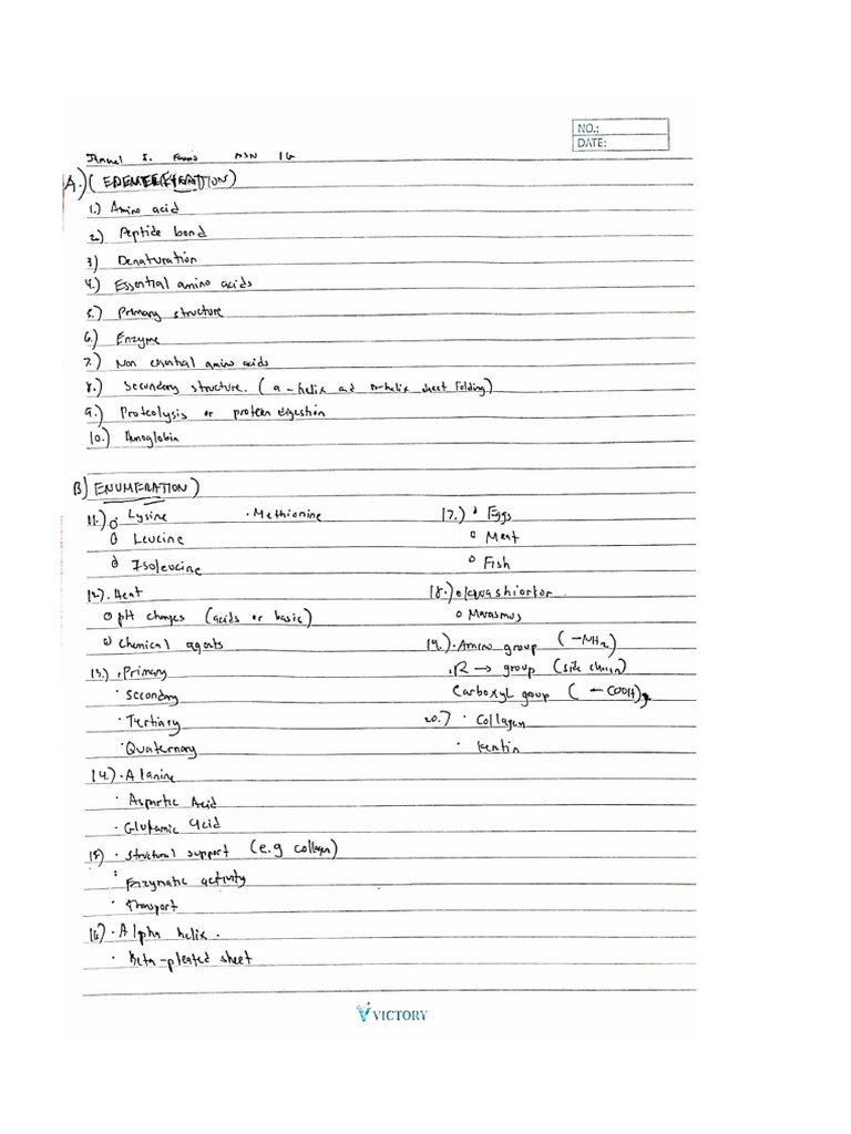 Biochem Quiz | PDF