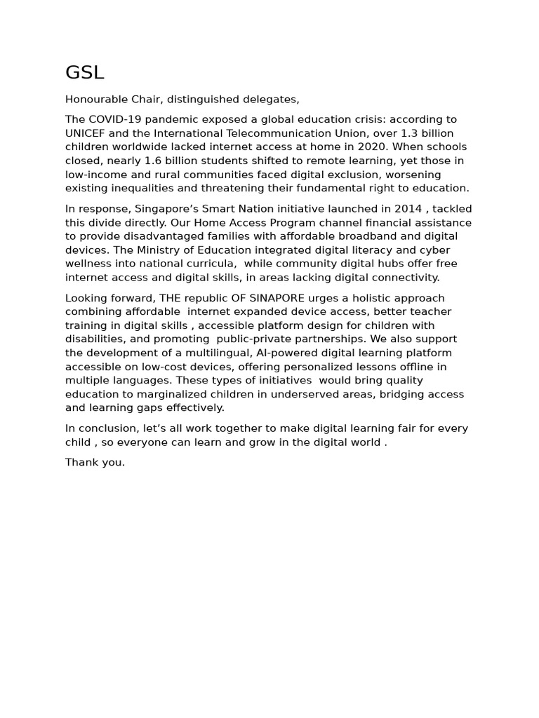 Sample Drafting of A Speech | PDF