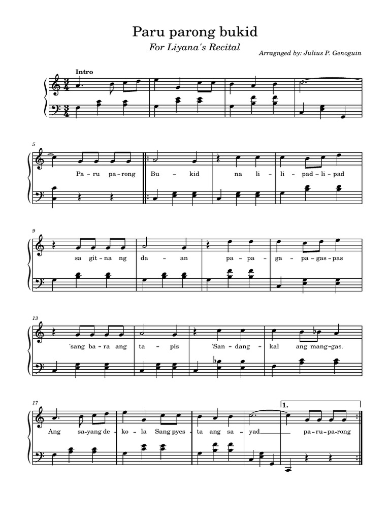Paru Parong Bukid | PDF