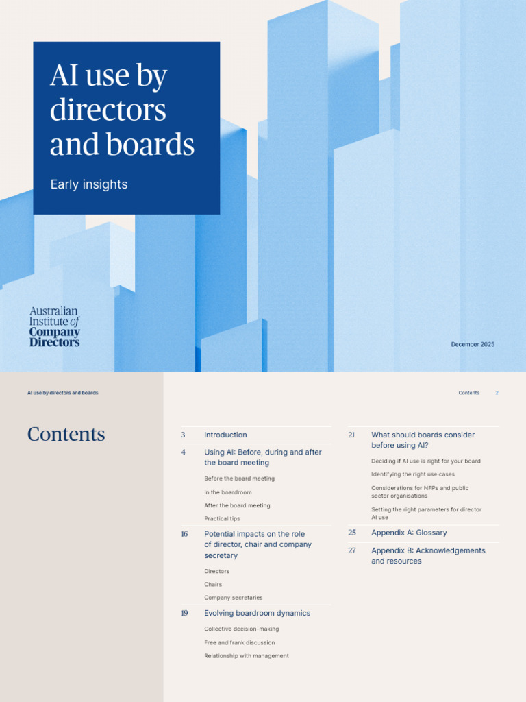 AI Use by Directors and Boards | PDF | Artificial Intelligence ...