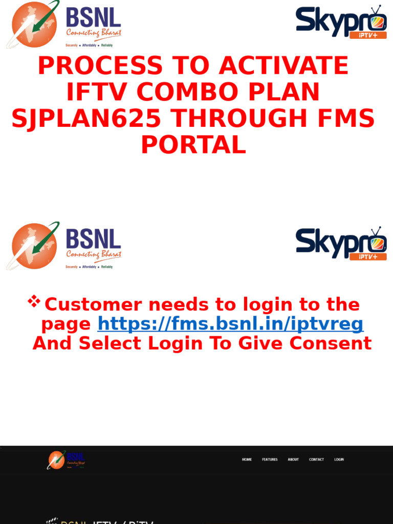 Process To Activate Iftv Combo Plan Sjplan625 | PDF