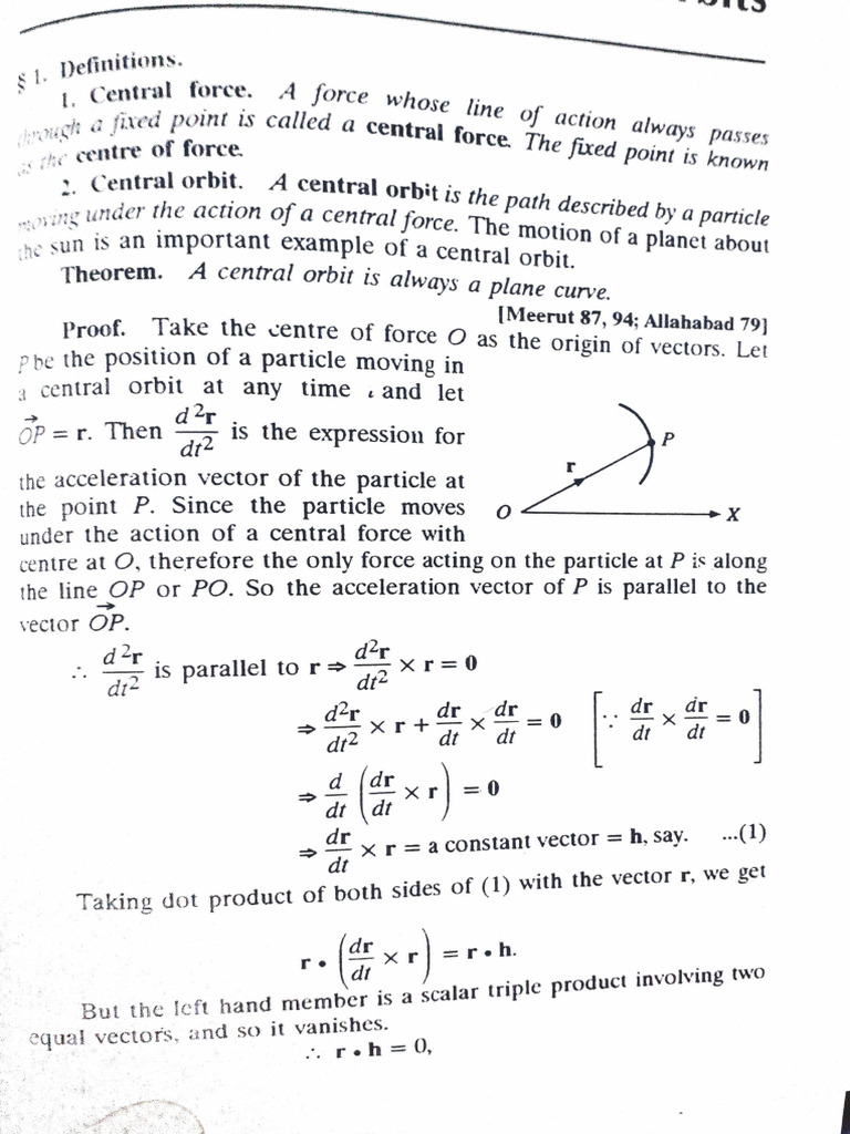 4. Central Orbits | PDF