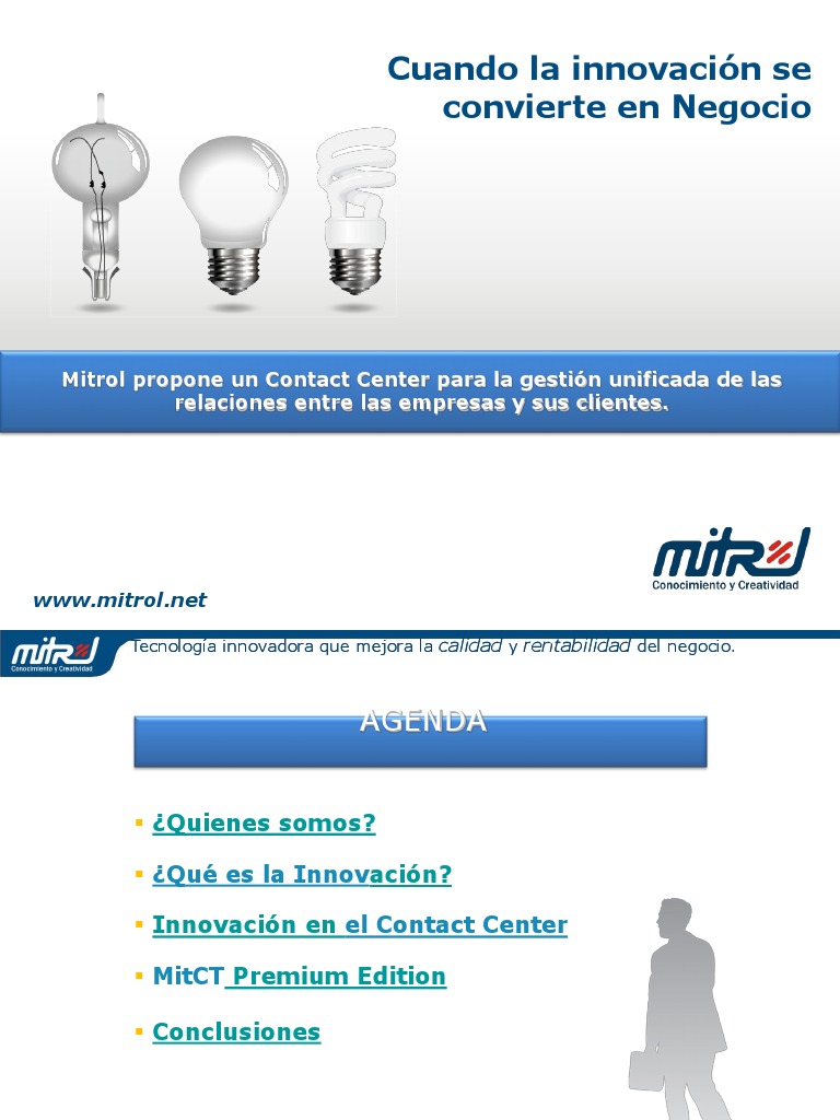 Cuando la innovación Tecnológica se convierte en Negocio. Mitrol | PDF | Respuesta de Voz ...