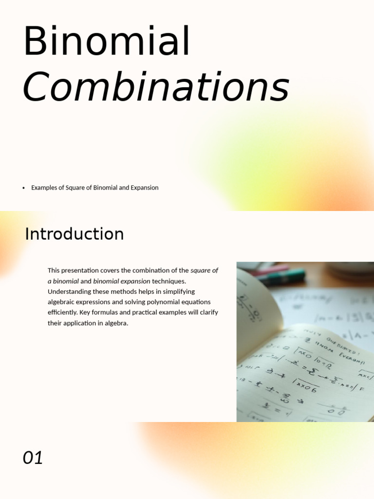 Binomial Combinations | PDF | Algebra | Polynomial
