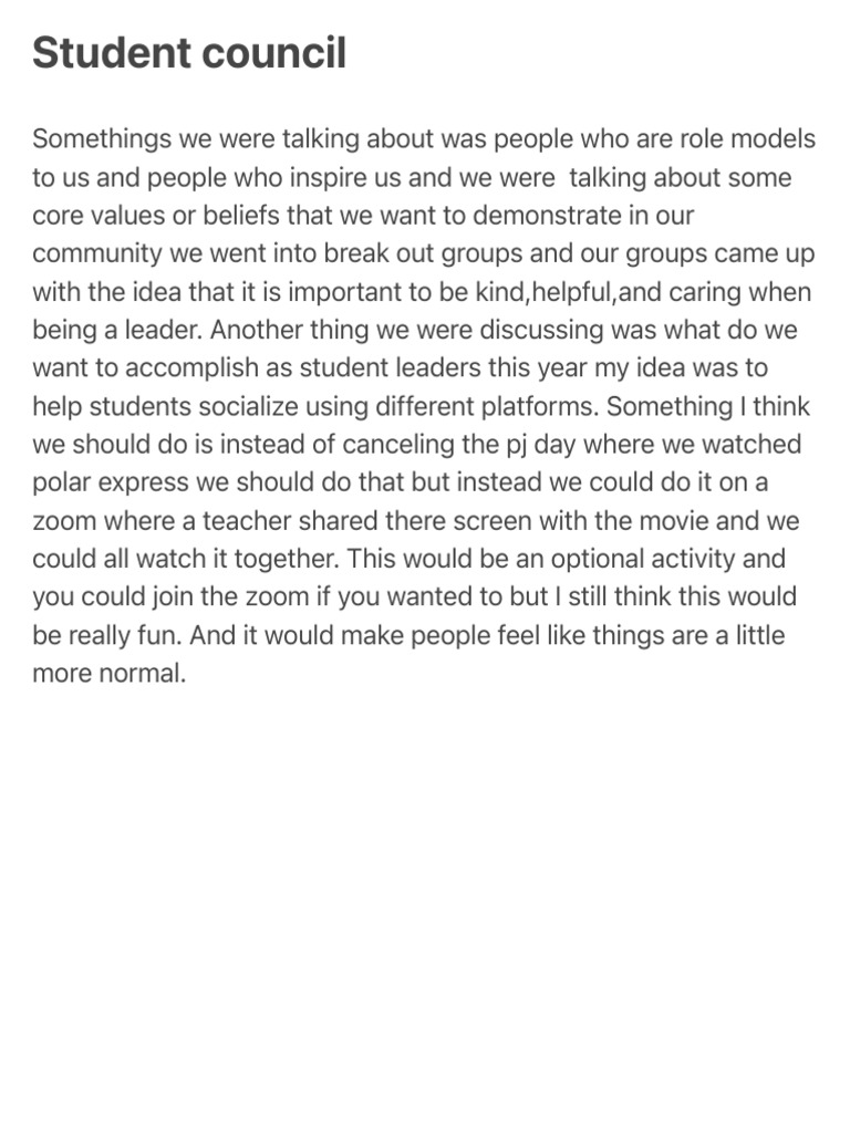 Student Council Leadership Ideas | PDF