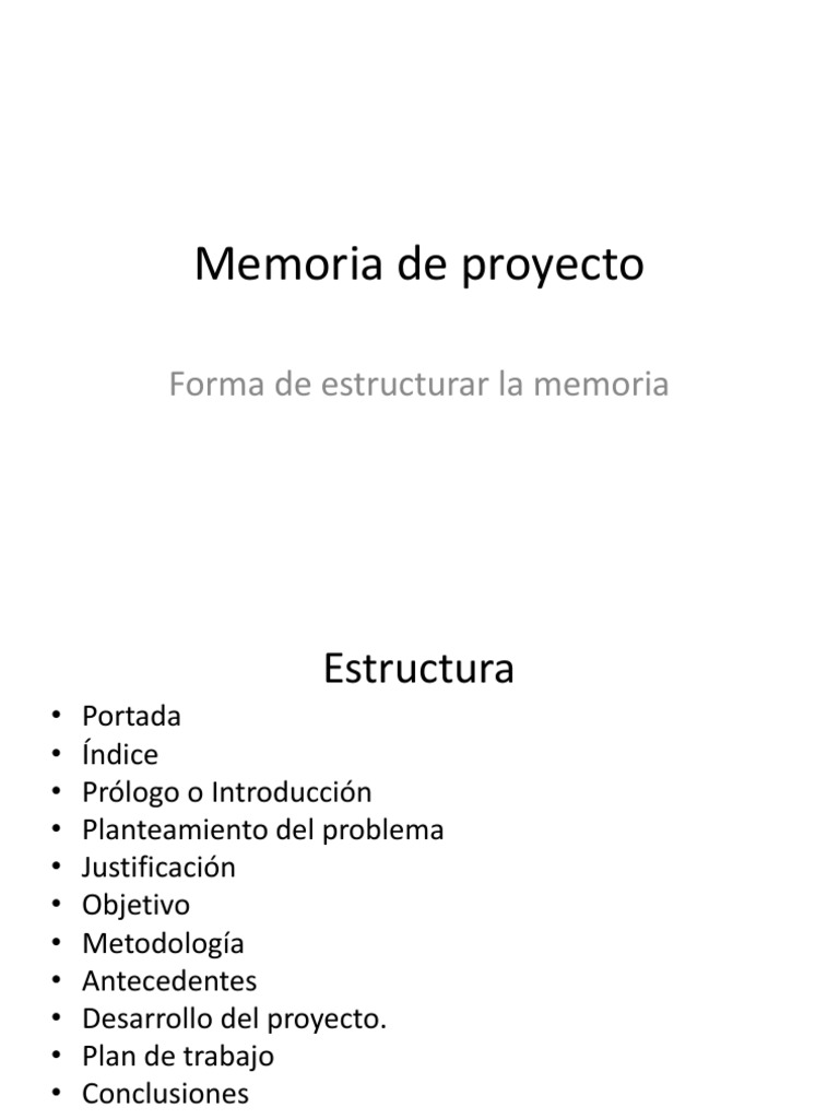Memoria de Proyecto | PDF | Metodología | Presupuesto