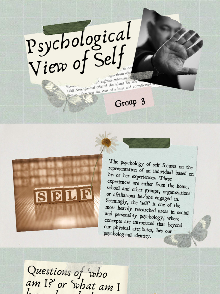Group 3 - Psychological View of Self | PDF | Self Efficacy | Self Esteem