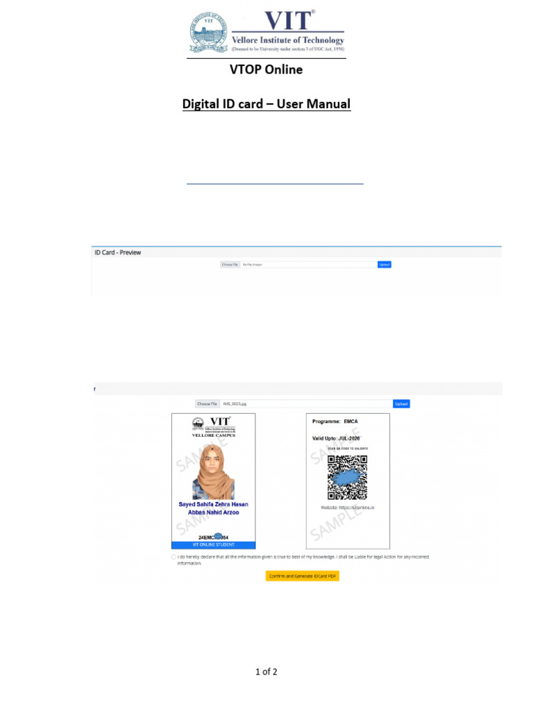 VITOL ID Card SOP | PDF