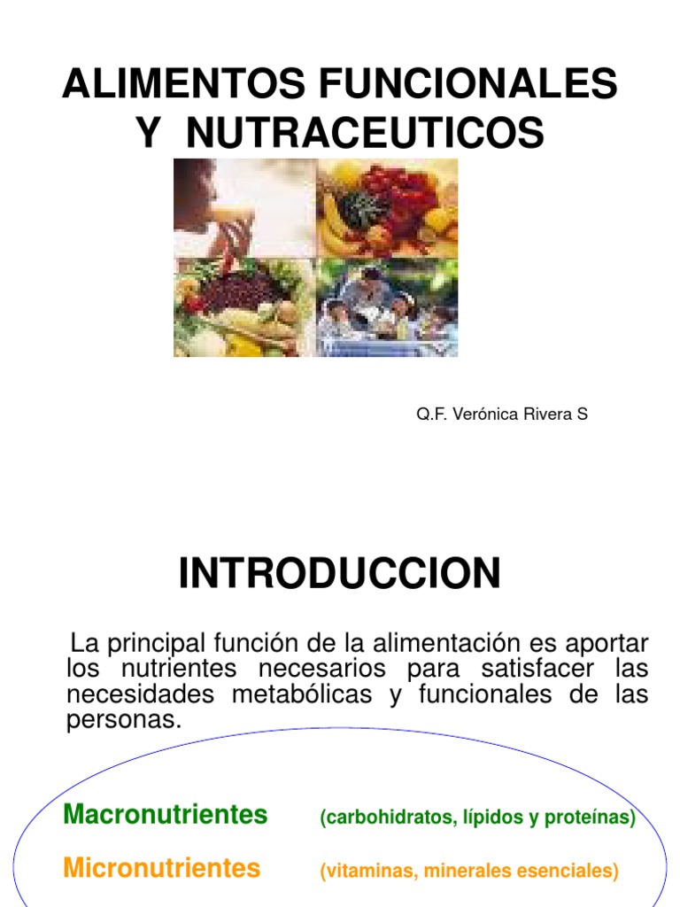 3 Alimentos Funcionales y Nutraceuticos | PDF | Comida funcional | Alimentos