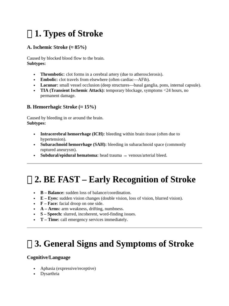 Aphasia | PDF | Stroke | Ischemia