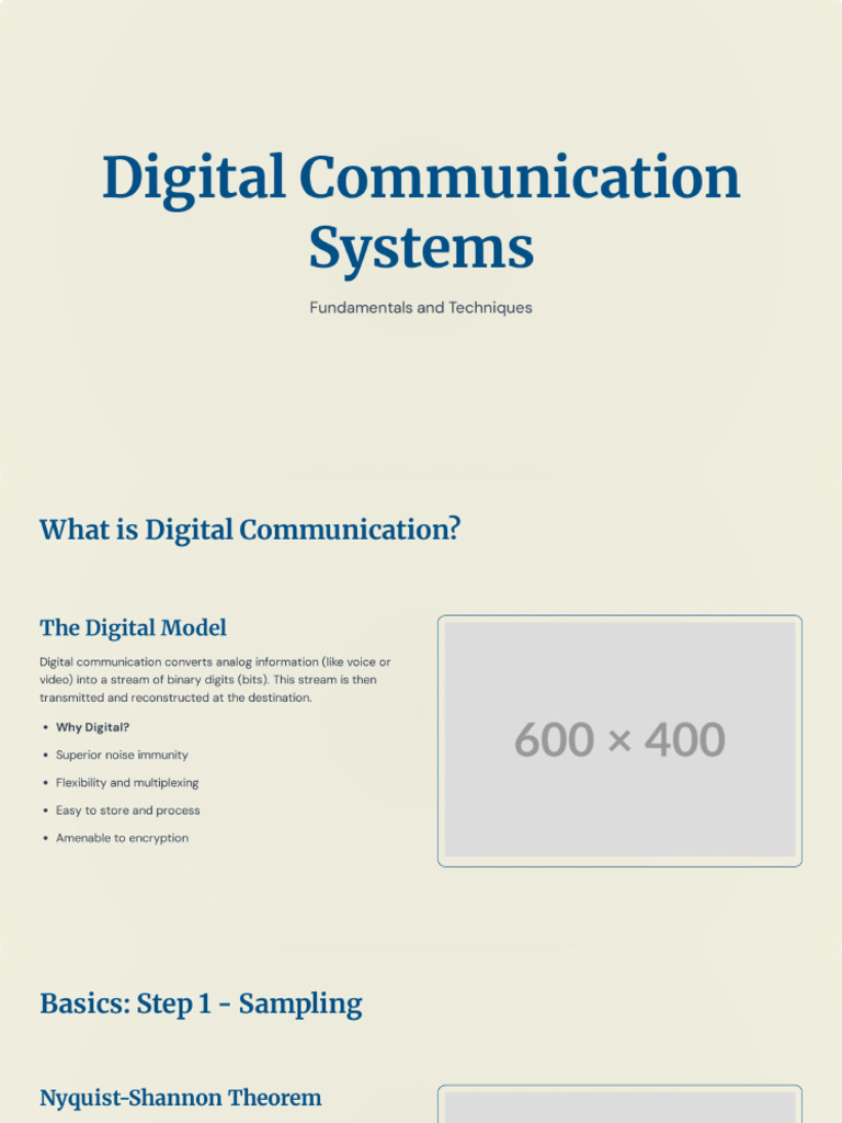 Digital Communication Systems | PDF