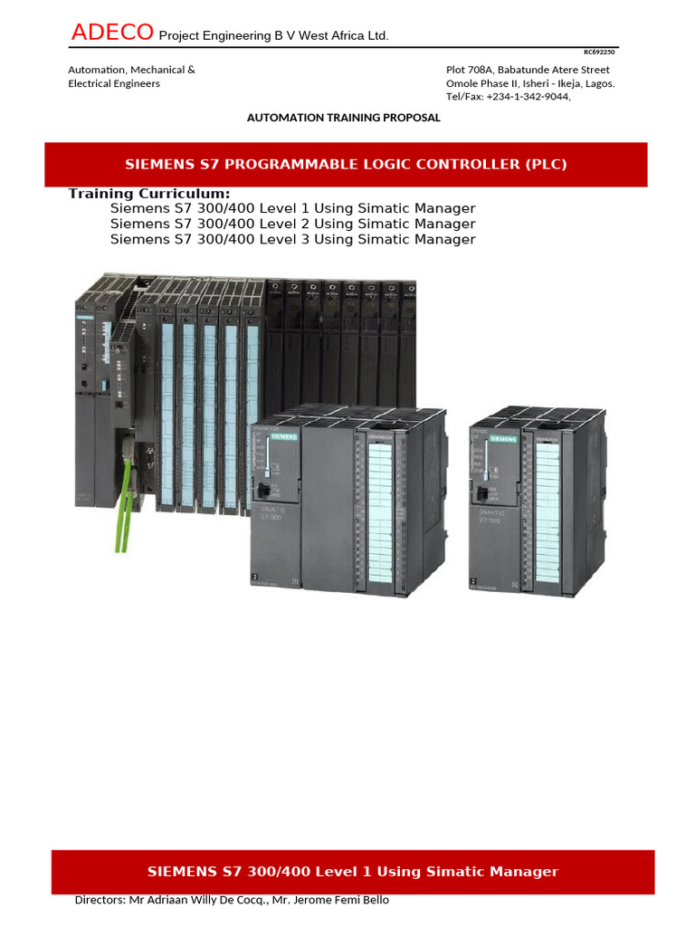 Automation Training Simatic | PDF | Programmable Logic Controller ...