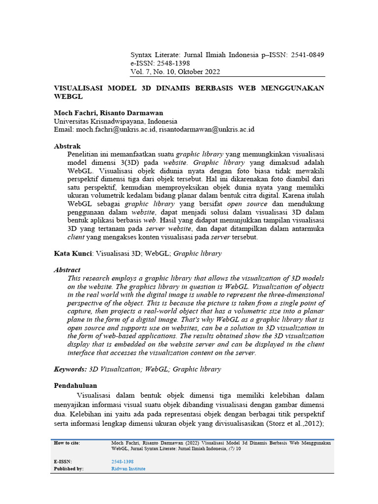 VISUALISASI 3D | PDF