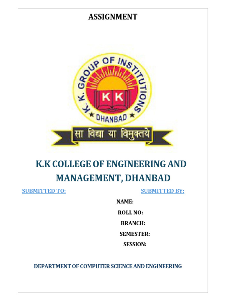 Assignment Format | PDF