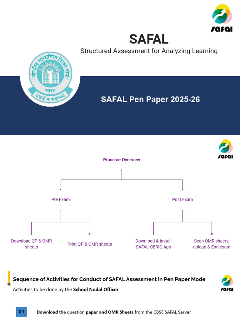 SAFAL Assessment Process Guide 2025-26 | PDF | Printer (Computing ...