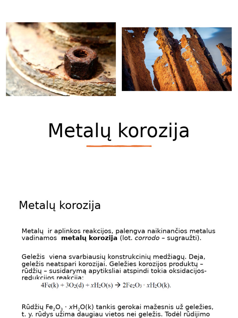 Metalų Korozija | PDF