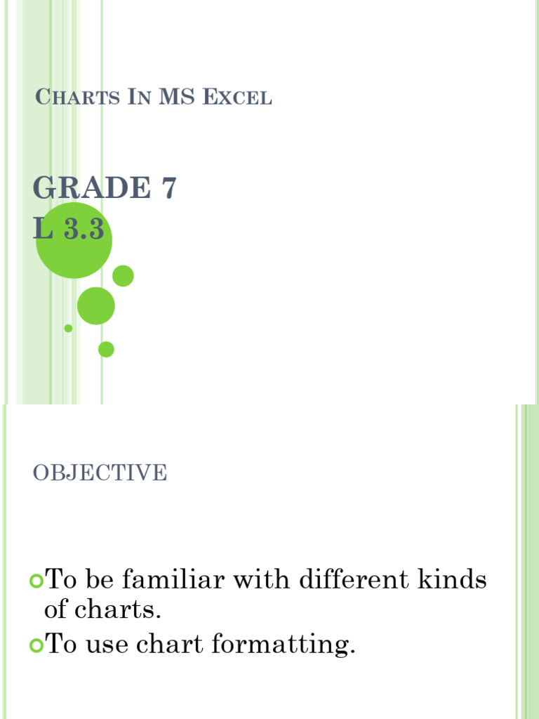 Understanding Excel Charts for Grade 7 | PDF