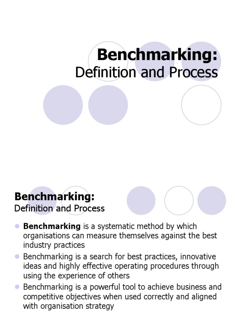 Operations Management - Benchmarking | PDF | Benchmarking | Operations ...