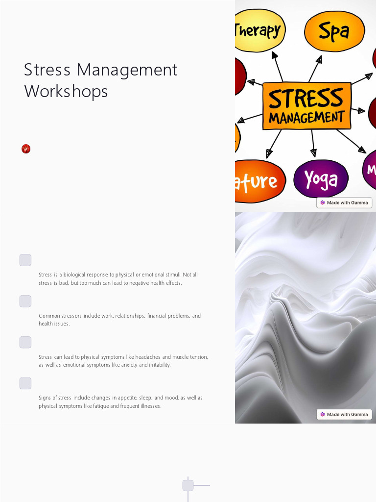Stress Management Workshops | PDF | Relaxation (Psychology) | Stress ...
