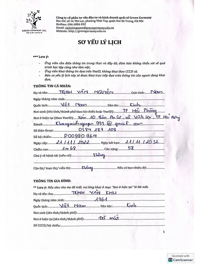 SYLL - Trịnh Văn Nguyên | PDF